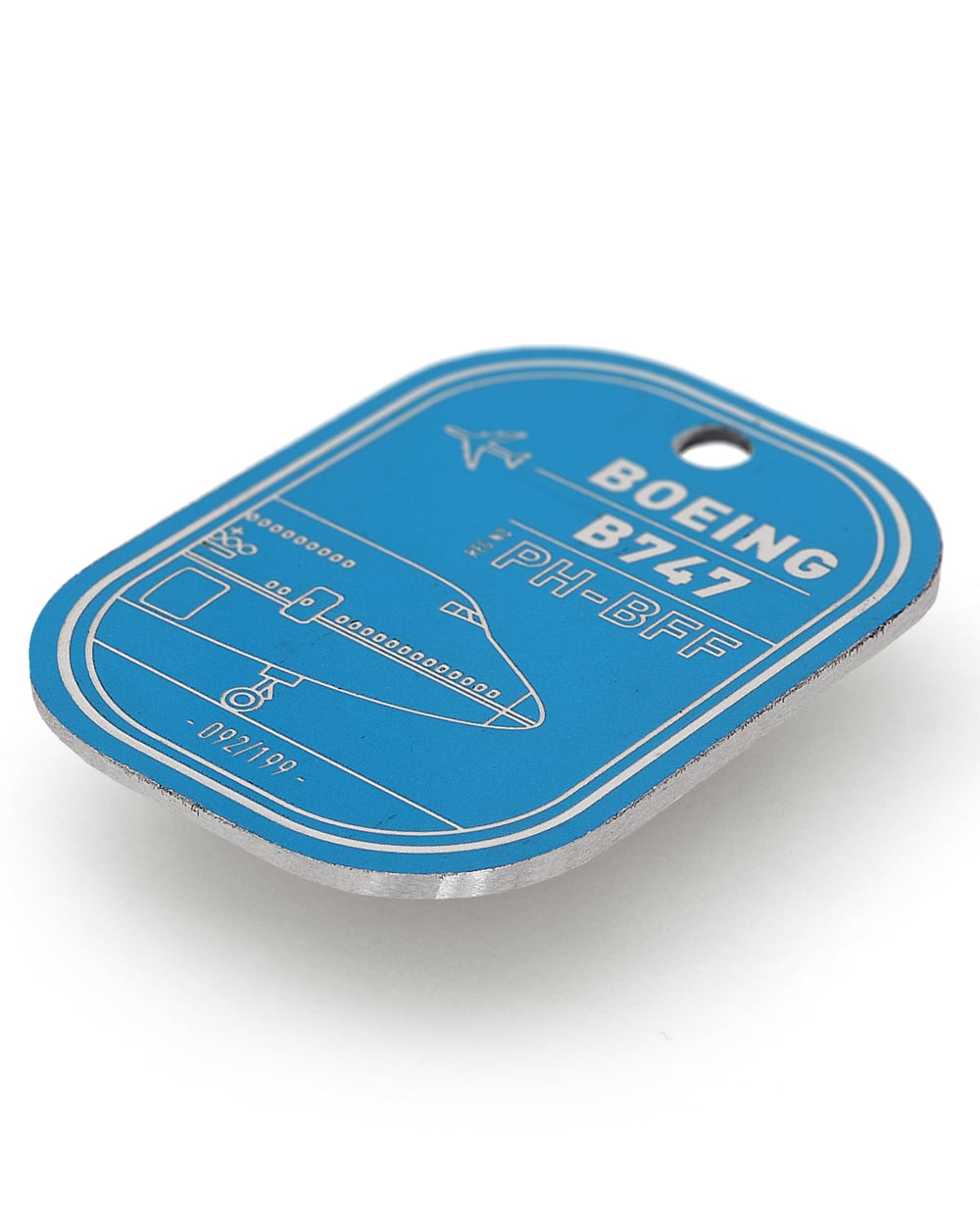Authentic Boeing B747- KLM white Aircraft Skin Keychain made in France ...